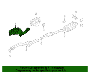 18403415422 - 2007-2010 BMW X3 Exhaust Manifold (18-40-3-415-422) | BMW ...