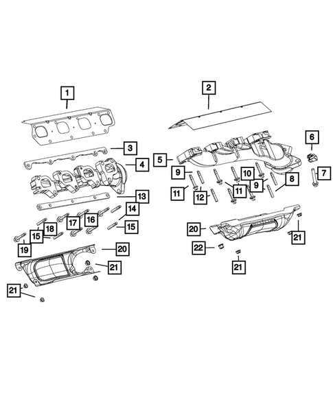 Manifolds and Vacuum Fittings for 2019 Ram 1500 Classic | Mopar Online ...