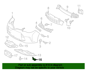 53851-07010 - Air Deflector - 2013-2018 Toyota Avalon | OEM Genuine ...