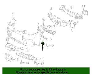 53879-06100 - Retainer, Front Fender Liner - 2012-2020 Toyota | OEM ...