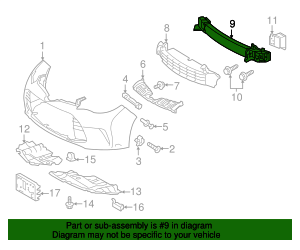 52021-07050 - Impact Bar 2016-2018 Toyota Avalon | Longo Toyota Parts