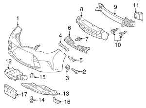 53879-06100 - Retainer, Front Fender Liner - 2012-2020 Toyota | OEM ...