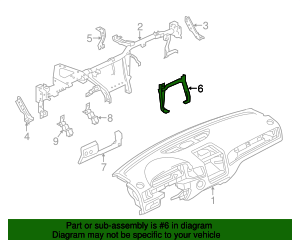 2011-2017 Volkswagen Touareg Support Bracket 7P1-857-953 | OEM Parts Online