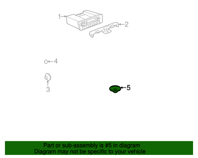 1994-2002 Honda Speaker Assembly (6"X9") (Single)(Matsushita) 39120-SV4-A11 | Cheaper Honda Parts