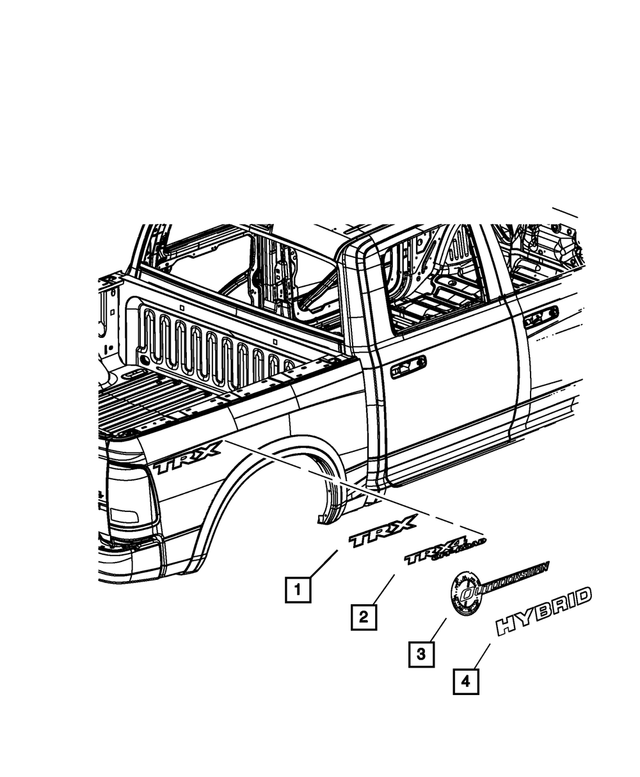 68086557AA - Decal 2011 Ram | AutoNationParts.com