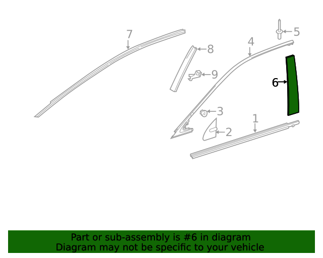 75756-06210 - Door Applique 2019-2023 Lexus | AutoNationParts.com