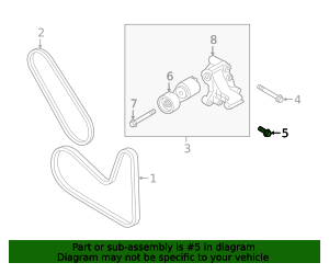 2013-2023 Hyundai Belt Tensioner Bolt 25291-25000 | OEM Parts Online