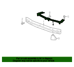 2016-2020 Buick Envision Front Bumper Fascia Center Support 23504355 GM ...