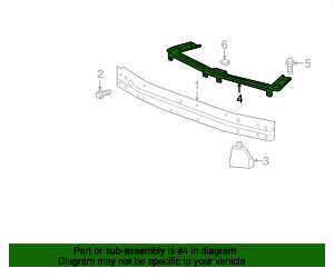 2016-2020 Buick Envision Front Bumper Fascia Center Support 23504355 ...