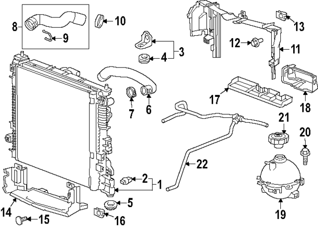 2023-2024 Chevrolet Blazer Upper Deflector 42702475 | TascaParts.com