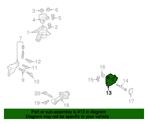21830-D4100 - Trans Mount 2016-2020 Kia Optima | Kia.Parts Store