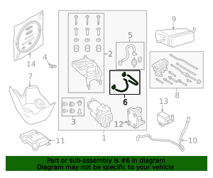 2017-2024 Audi Air Suspension Compressor Line 4M0-616-703 ...