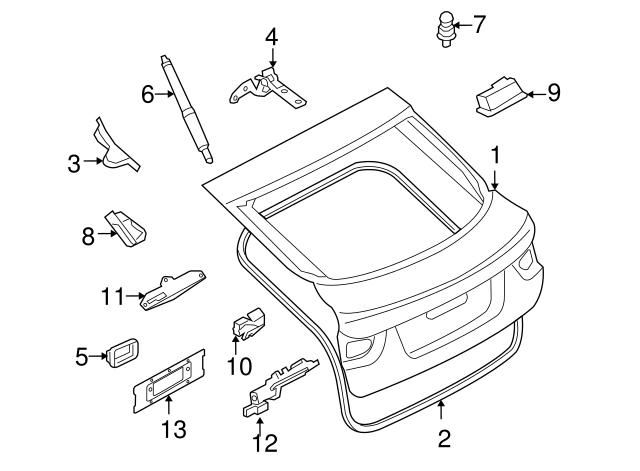 51-24-7-332-697 - Lift Cylinder - 2011-2014 BMW X6 | Buy BMW Parts Now