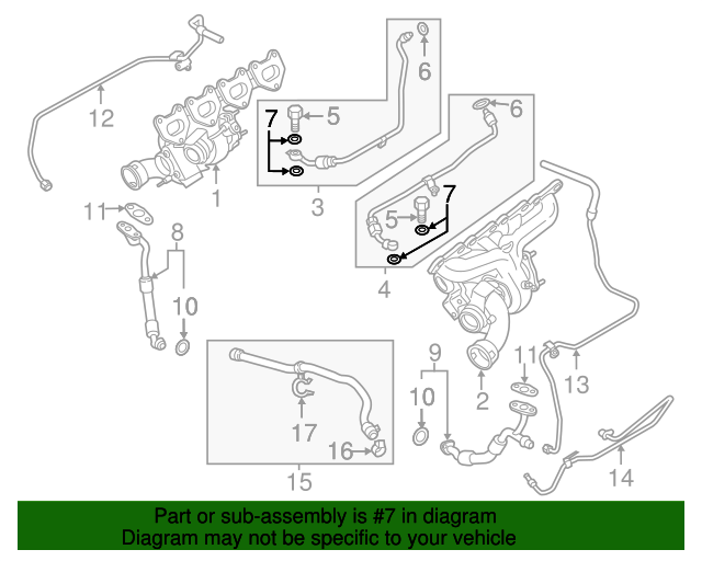 2001-2018 Porsche Turbocharger Oil Line O-Ring 900-123-005-20 | Porsche ...
