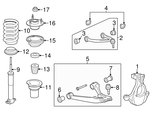 84114507 - Front Driver Side Lower Control Arm 2016-2020 GM ...
