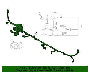 91880-J9710 - Parking Aid System Wiring Harness 2022-2023 Hyundai Kona ...