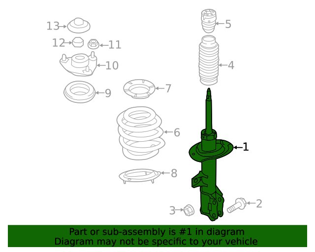 54650-Q5600 - Strut 2024 Kia Seltos | Kia.Parts Store