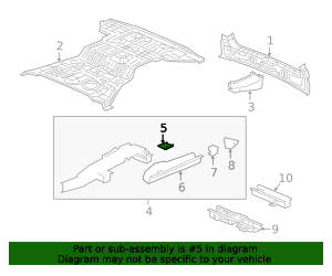 65632-TGS-A00ZZ - Stiffener, R Rear Frame 2019-2020 Honda Passport ...
