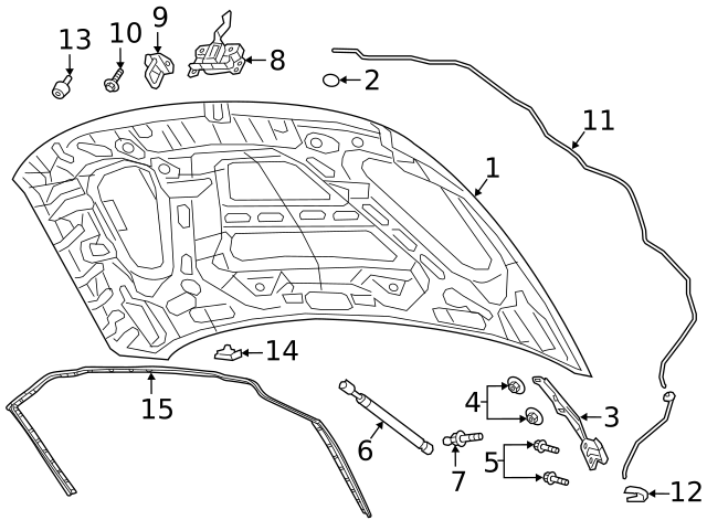 68360786AE - Hood - 2019-2023 Ram | Mopar Parts Canada
