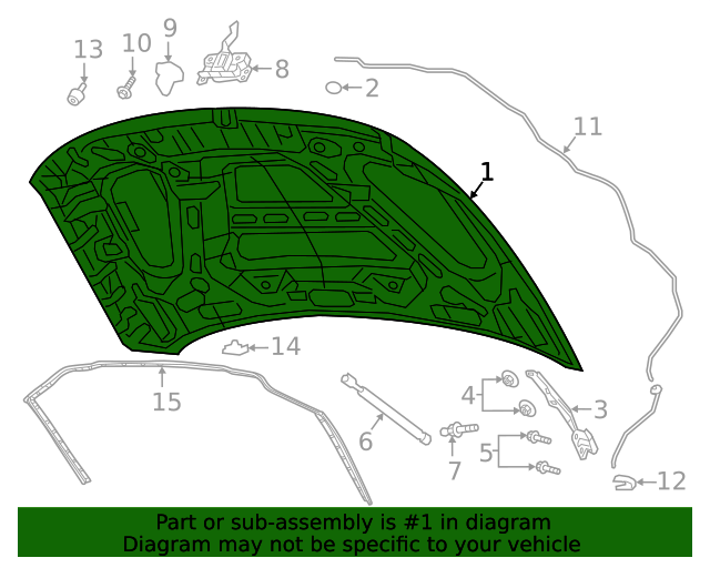 68360786AE - Hood - 2019-2023 Ram | Mopar Parts Canada