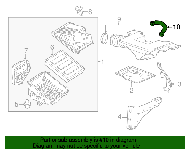 2014-2020 GM Driver Side Positive Crankcase Ventilation (PCV) Tube ...