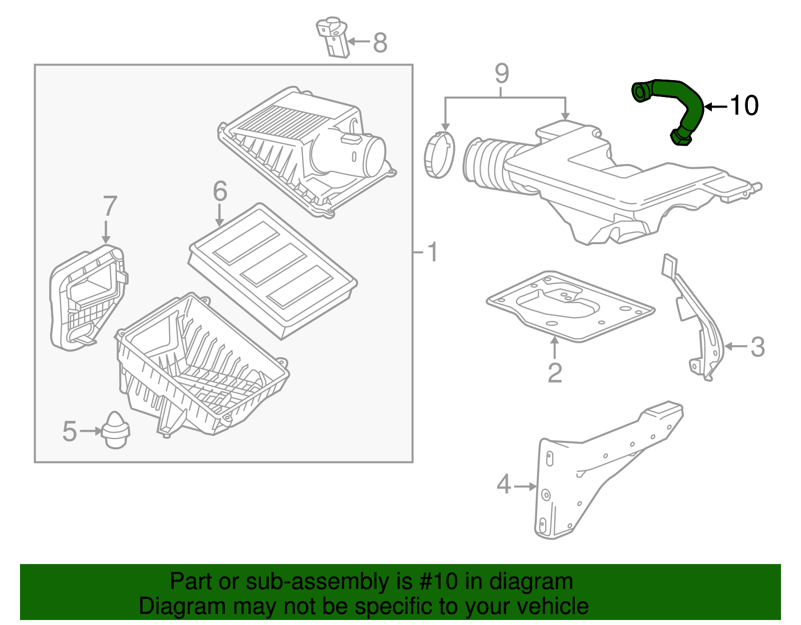 2014-2020 GM Driver Side Positive Crankcase Ventilation (PCV) Tube ...