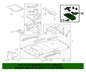 81360-0E010-A0 - Dome Light 2013-2015 Lexus RX350 | AutoNationParts.com