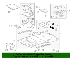 90467-A0004 - Headliner Clip For 2010-2015 Lexus RX350 | Lexus OE Parts