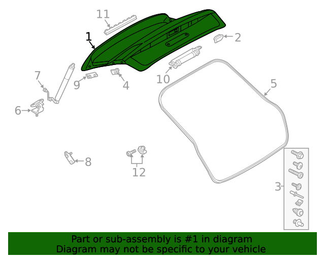 2020-2023 Audi Lift Gate 4K4-827-025-B | Audi USA Parts