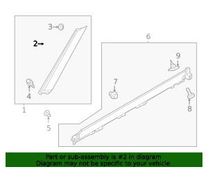 2022-2024 Mitsubishi Pillar Molding Clip 7405A959 | Mitsubishi Parts ...