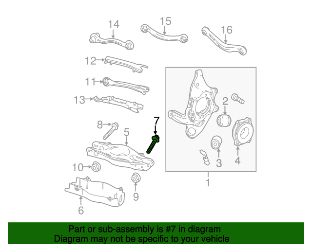 002-990-71-03 - Lower Control Arm Bolt 2017-2023 Mercedes-Benz ...