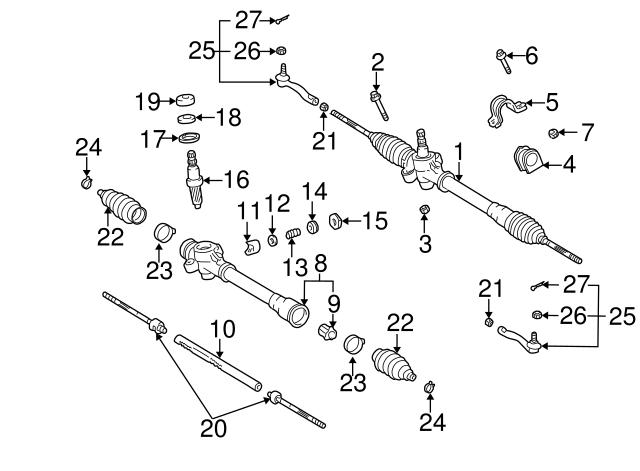 Toyota OEM Gear Assembly Part# 45510-52020 | OEM Vehicle Parts