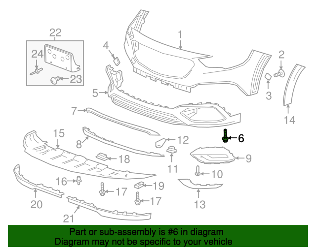 Wheelhouse Liner Bolt - GM (11547421) | GM Wholesale Direct