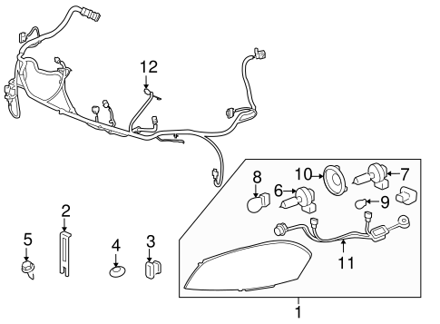 Headlamp Components for 2014 Chevrolet Impala Limited | GetOEMParts.com