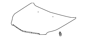 2010-2016 Cadillac SRX Hood 20857909 GM | GMPartsDirect.com