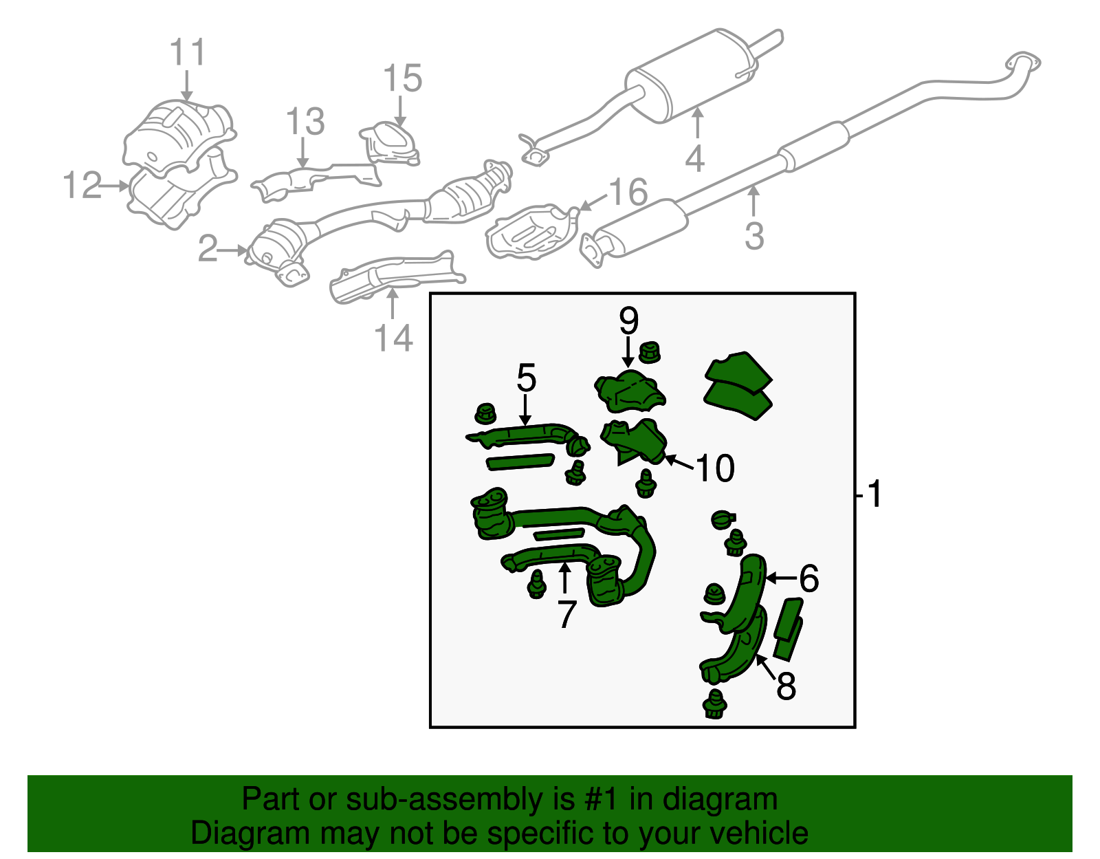 1993-2005 Subaru Front Pipe 44109AE031 | OEM Parts Online
