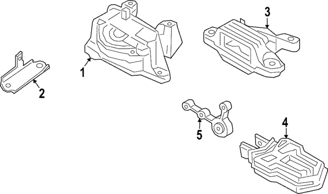NZ6Z-6068-A - Trans Mount 2022-2023 Ford Maverick | AutoNation Parts