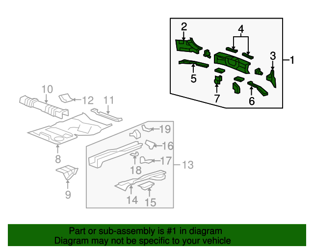 2010-2012 Acura RDX Panel, Rear 66100-STK-315ZZ | OEM Parts Online