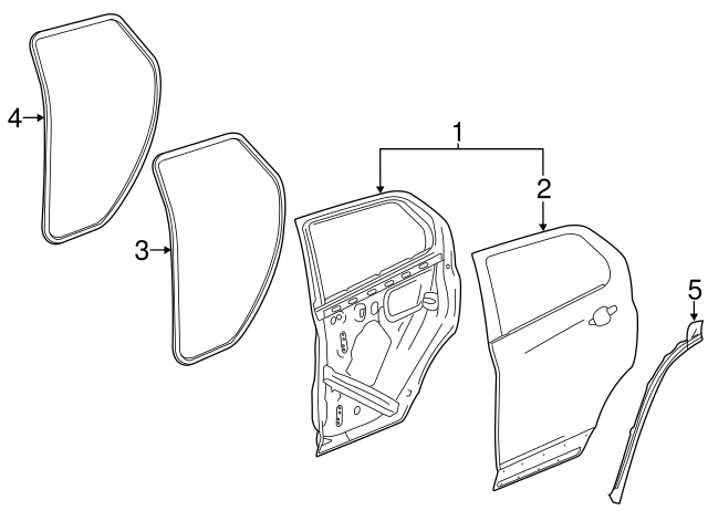 Buy Genuine GM Auto Parts - Weatherstrip (Part # 84769031) | GM Parts Store
