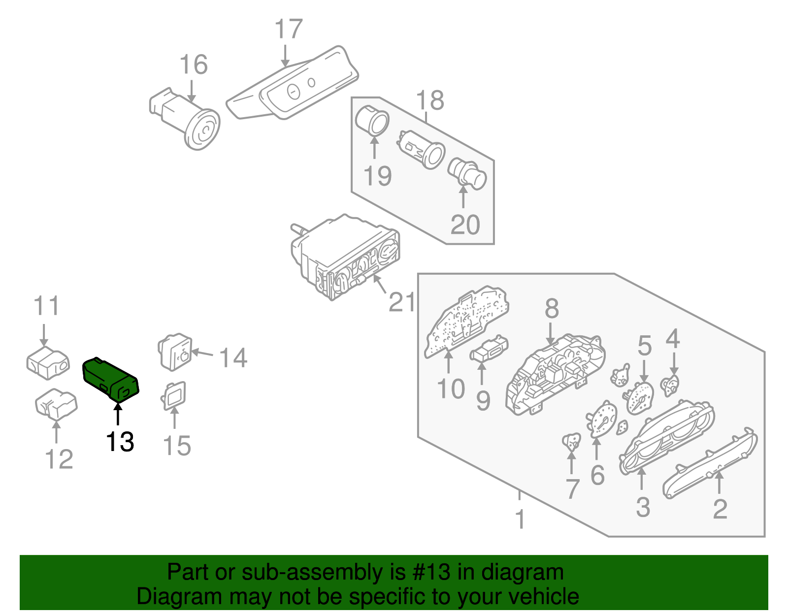NC72-66-6R0 - Instrument Light Rheostat 2001-2005 Mazda Miata | Florida ...