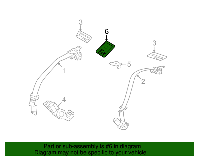 Genuine OEM Ford Part - Anchor Cover 6E5Z-54613E54-AAC | Genuine OEM ...