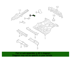 2005-2009 Hyundai Tucson Seat Bracket 65545-2E010 | HyundaiParts.Online