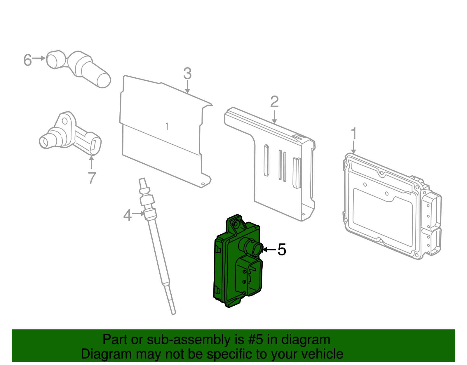 2013-2017 GM Glow Plug Control Module 12650593 | Chevy Parts Pros