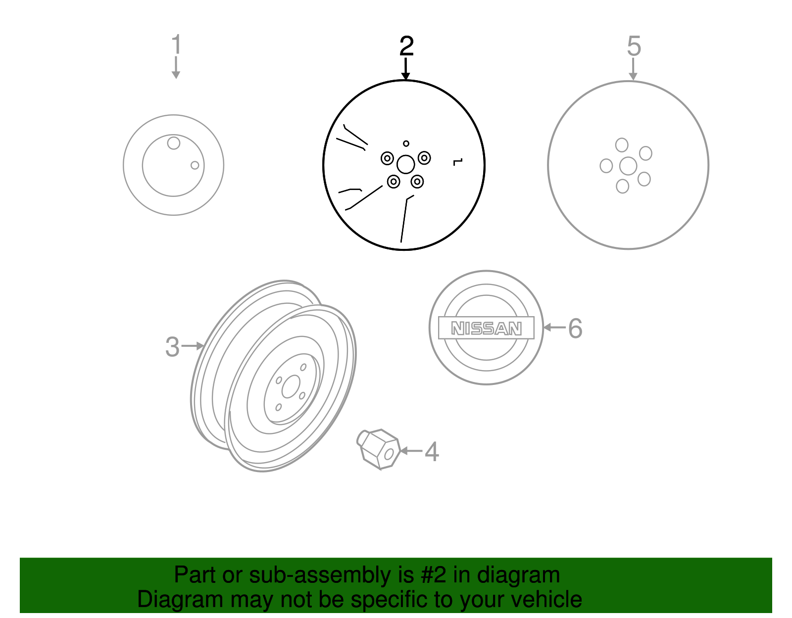 2016-2019 Nissan Sentra Wheel, Alloy 40300-4FU1B | Anicra Nissan Parts