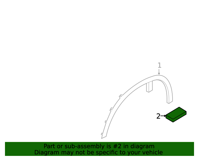 51777476217 - 2019-2024 BMW Wheel Flare Pad (51-77-7-476-217) | BMW of ...