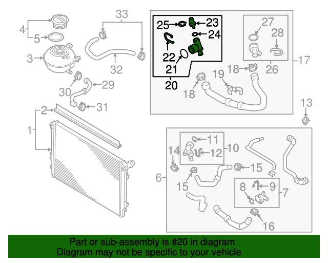 5Q0-122-291-DS - Lower Coupling 2015-2023 Audi | Audi OEM Parts