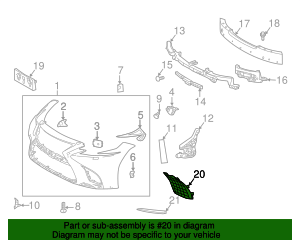 53116-50040 - Grille 2018-2020 Lexus LS500 | AutoNationParts.com