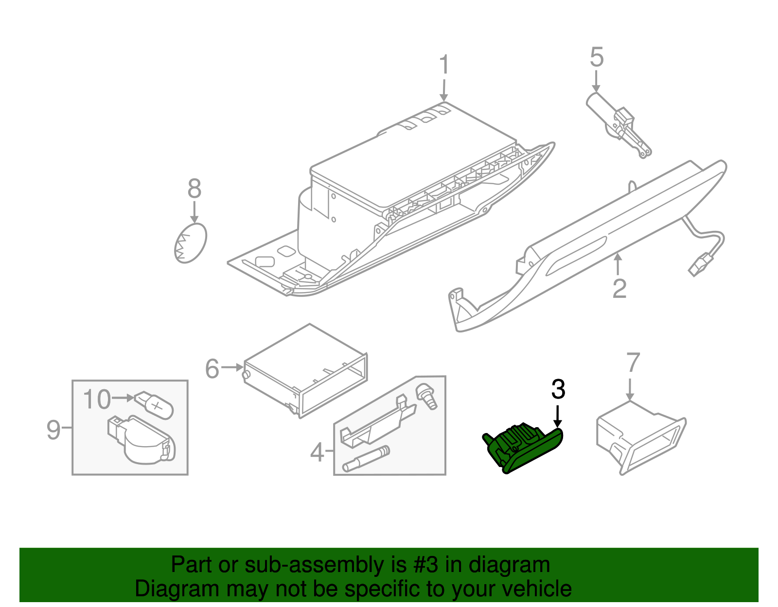 2016-2018 Audi Latch 4G1-857-131-3Q7 | OEM Parts Online