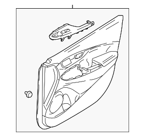 2018-2021 Hyundai Kona Door Trim Panel 82307-J9030-TRY | OEM Parts Online