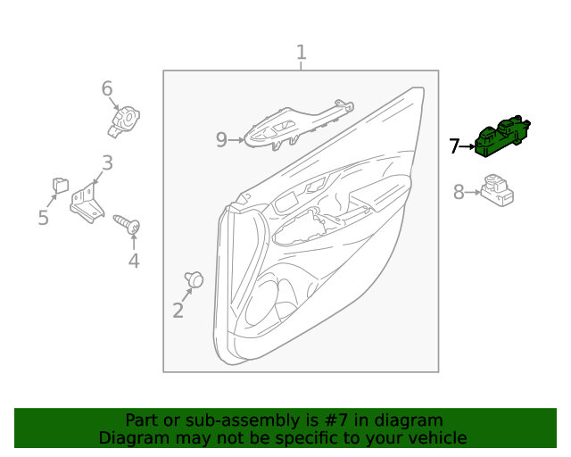 93571-J9000 - Door Window Switch 2018-2023 Hyundai | AutoNation Parts